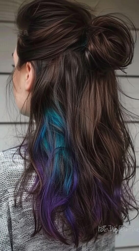 17 Peekaboo Highlights for Dark Hair Ideas: Unveil Your Inner Glam ...