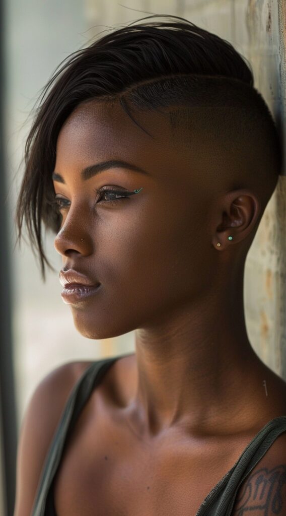 17 One Side Shaved Hairstyles for Black Women: Bold and Beautiful Ideas ...