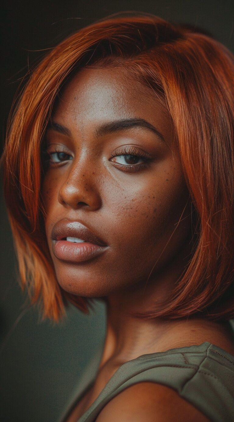30+ Red Bob Hairstyles for Black Women: From Classy to Edgy | LooksNiceOnMe