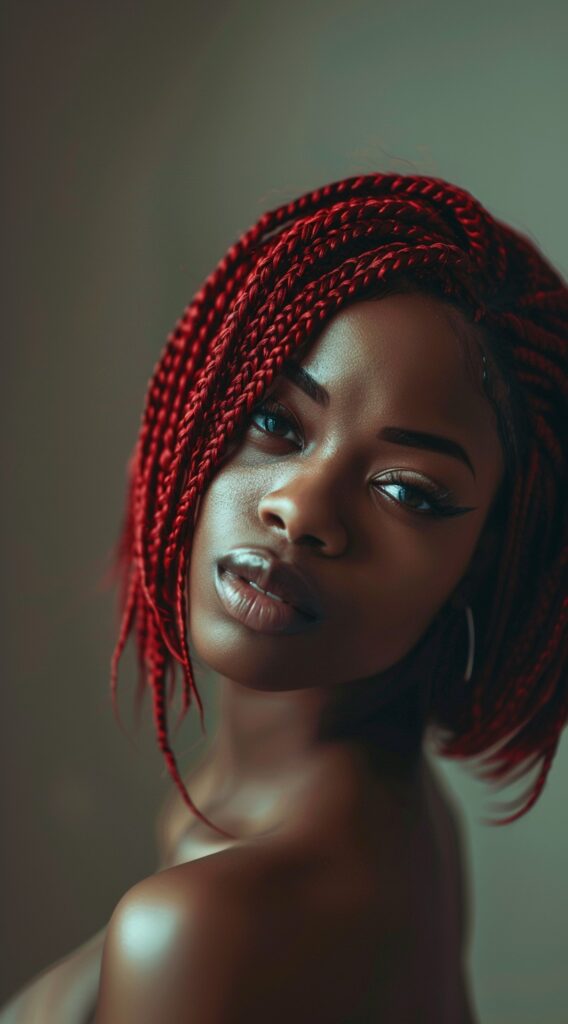 30+ Red Bob Hairstyles for Black Women: From Classy to Edgy | LooksNiceOnMe