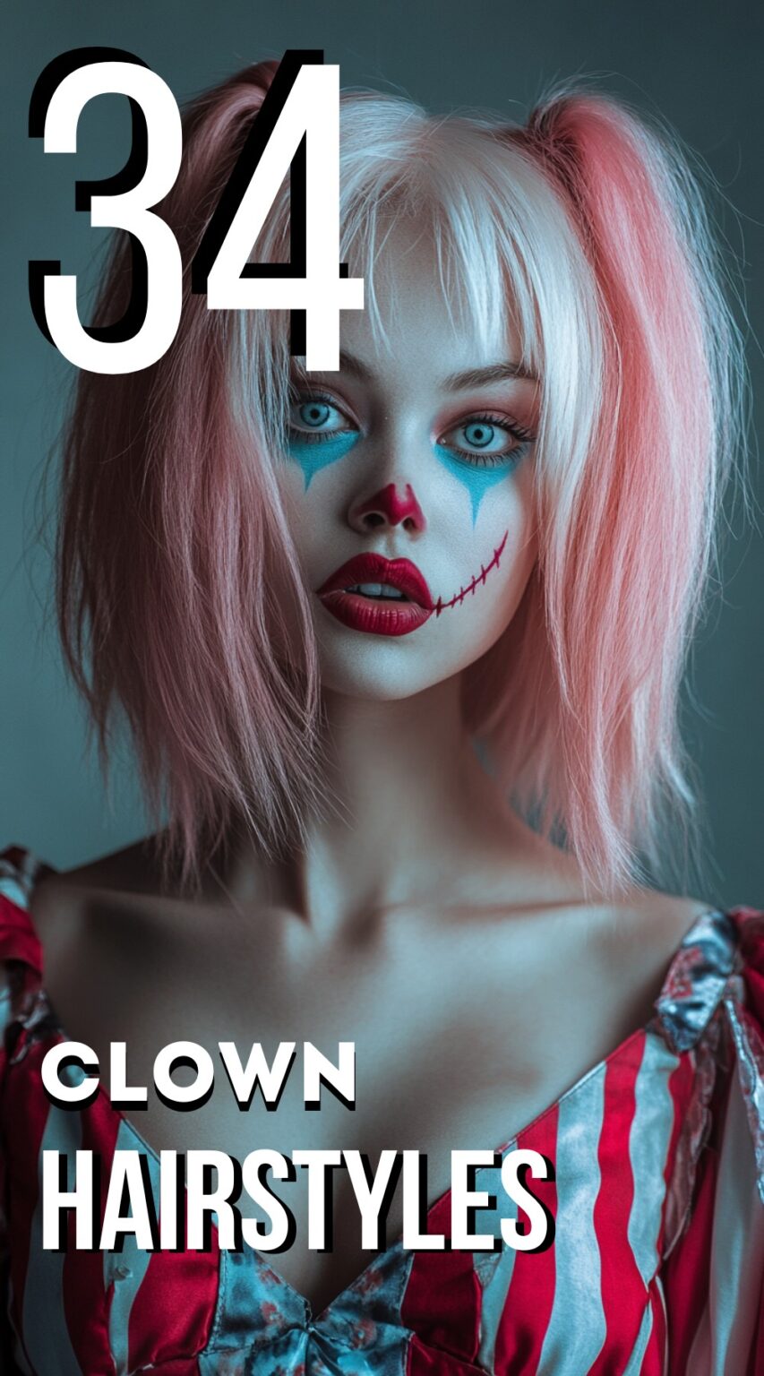 43 Clown Hairstyles: Fun and Frightening Ideas for Your Halloween ...