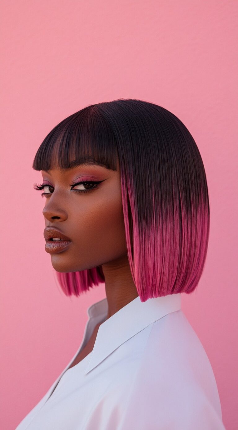 21 Pretty Pink Highlights in Brown Hair: Fun and Flirty Hairstyle Ideas ...