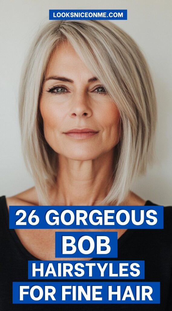 26 Gorgeous Bob Hairstyles for Fine Hair: Modern and Flattering Ideas ...