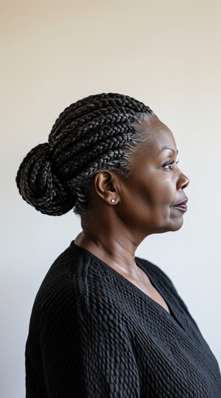 Braids for Older Black Women Over 50: 17 Elegant and Age-Defying ...