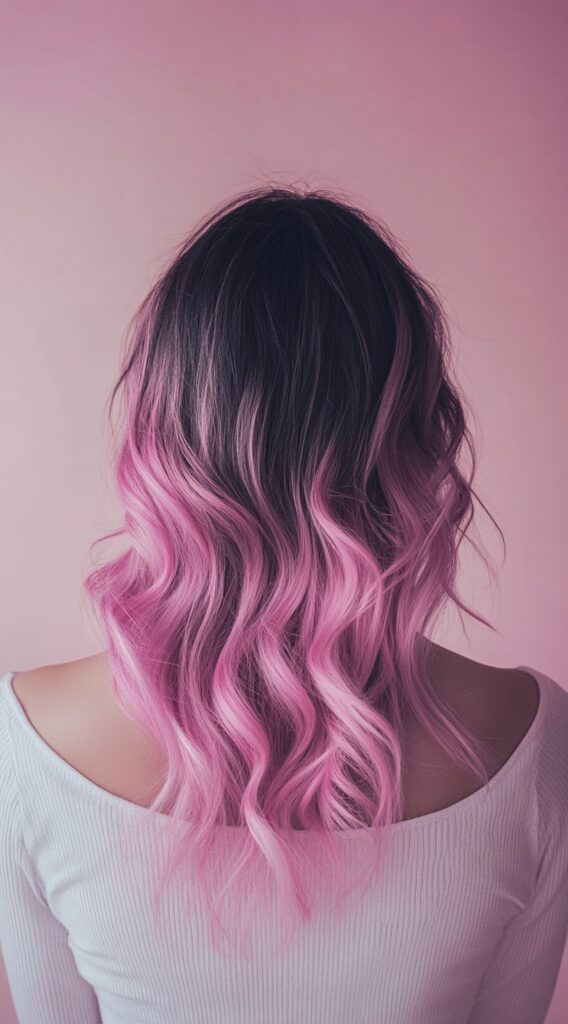 21 Pretty Pink Highlights in Brown Hair: Fun and Flirty Hairstyle Ideas ...