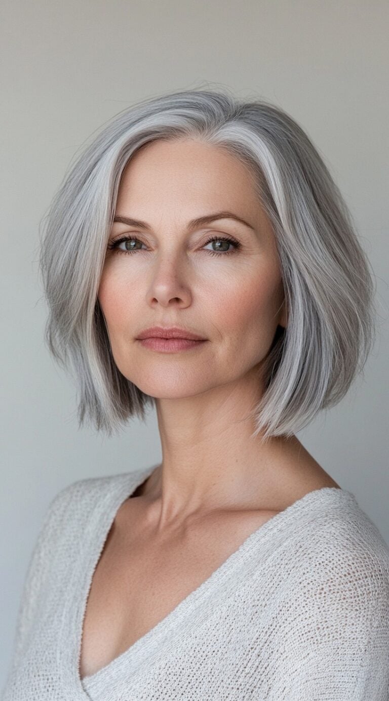 24 Chic Short Hairstyles for Women Over 50 with Gray Hair: Fresh Looks ...