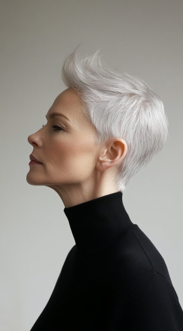 24 Chic Short Hairstyles for Women Over 50 with Gray Hair: Fresh Looks ...