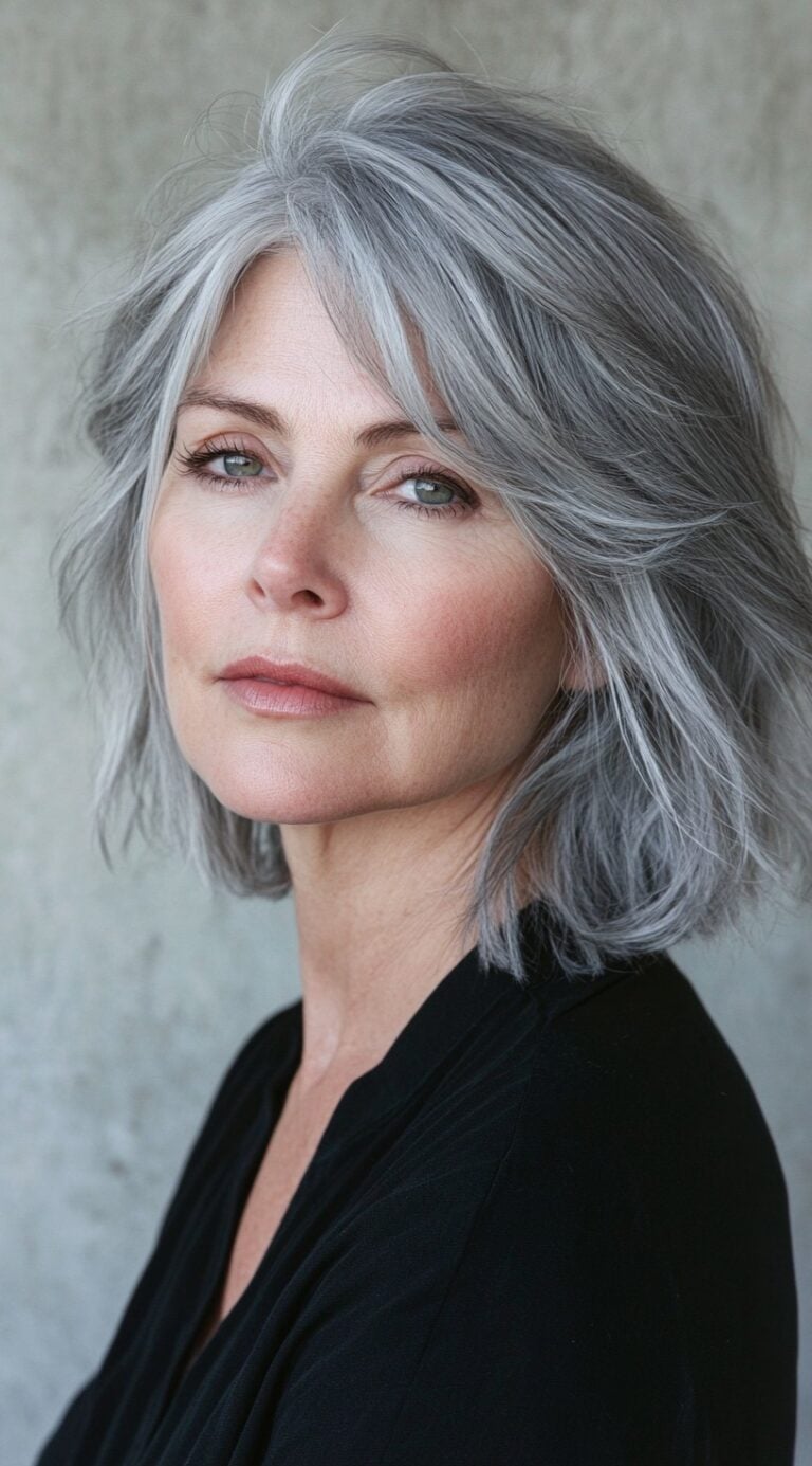 24 Chic Short Hairstyles for Women Over 50 with Gray Hair: Fresh Looks ...