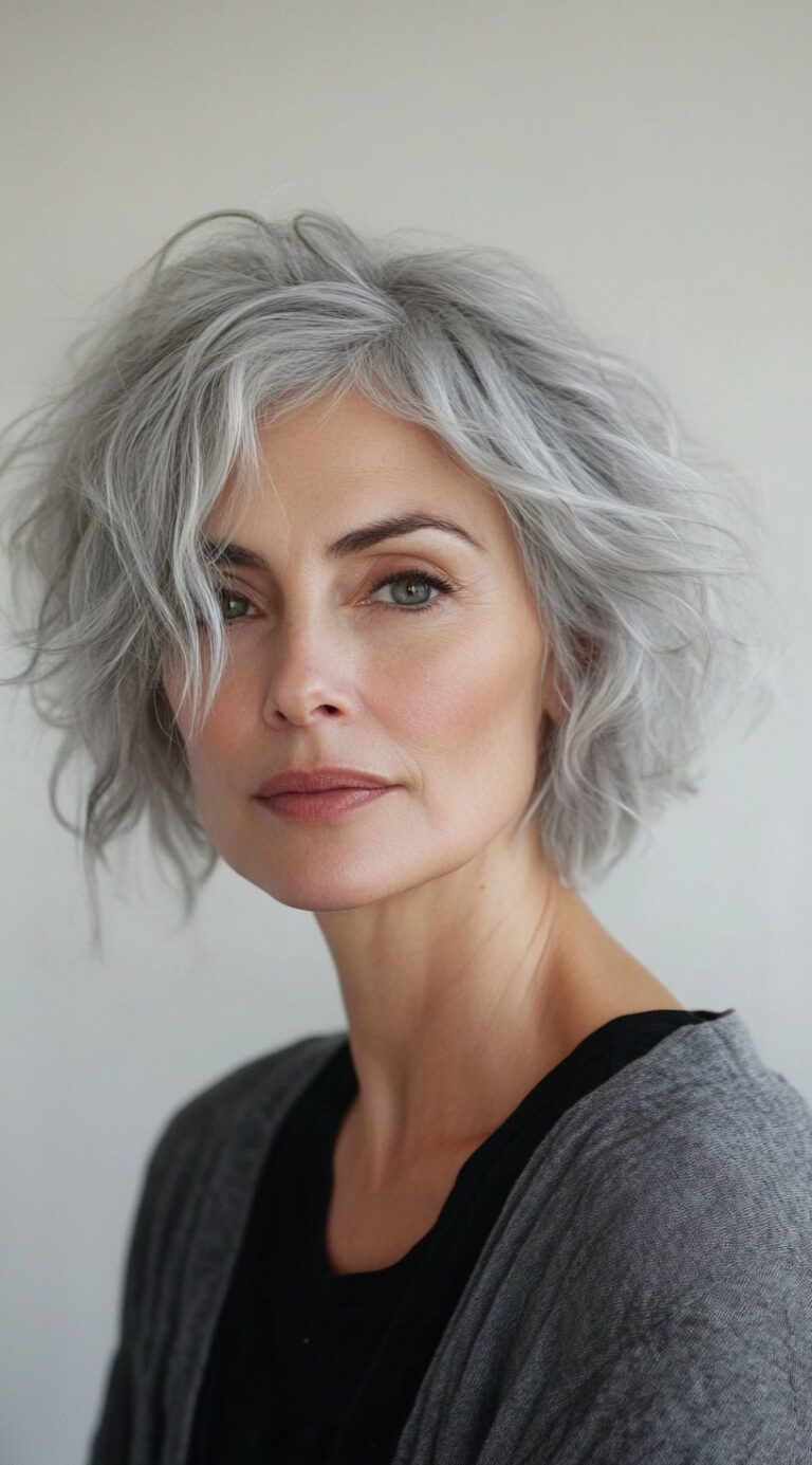24 Chic Short Hairstyles for Women Over 50 with Gray Hair: Fresh Looks ...