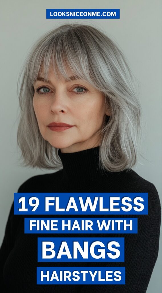19 Flawless Fine Hair with Bangs Hairstyles: Creative Ideas to Add ...