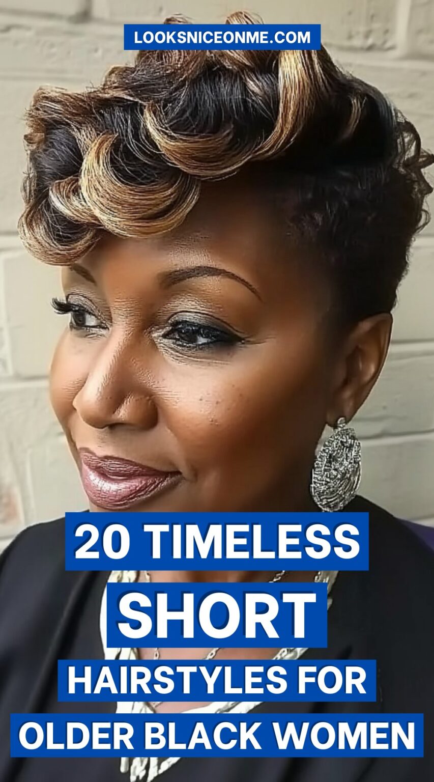 20 Timeless Short Hairstyles for Older Black Women: Elegant and Trendy ...