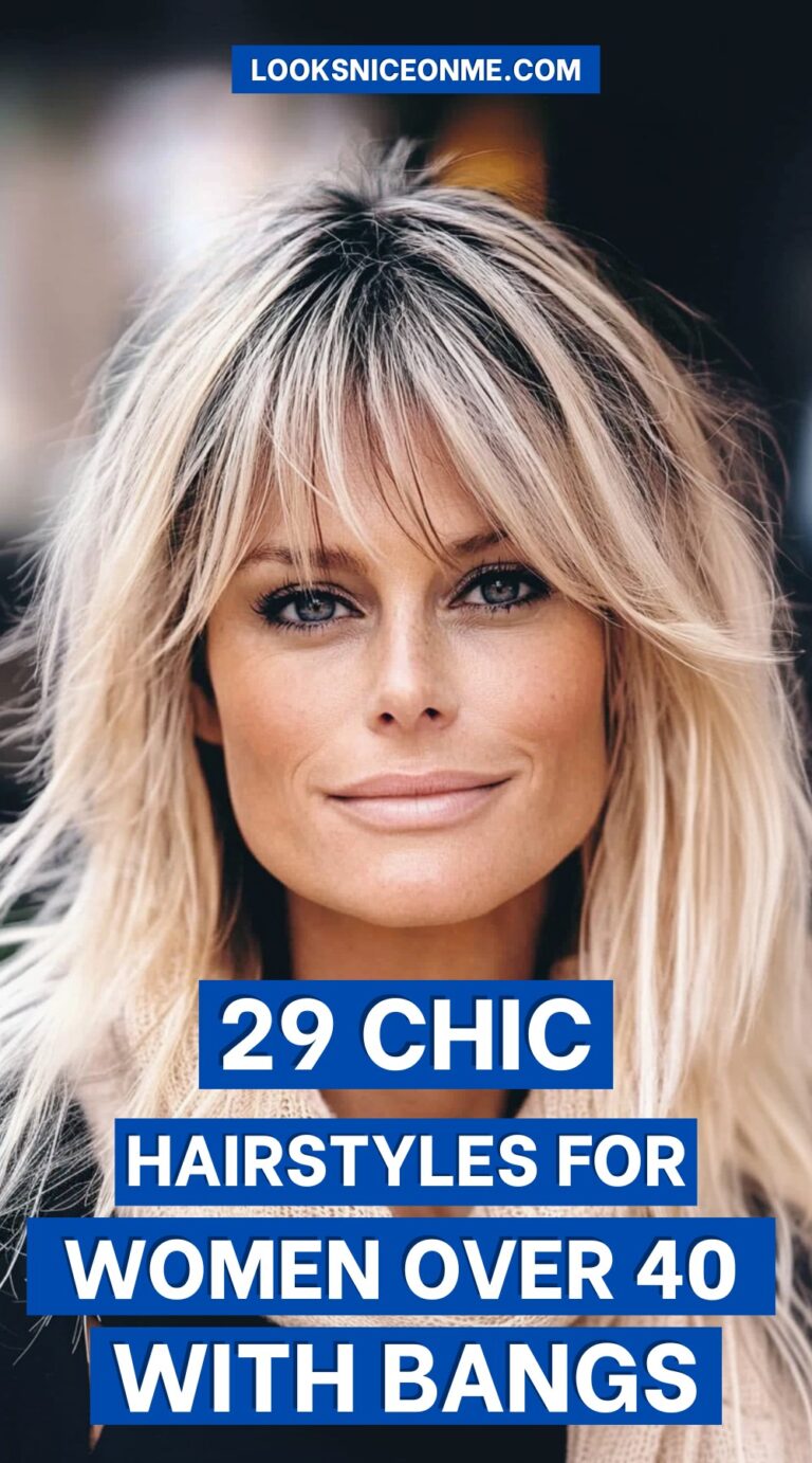 29 Chic Hairstyles for Women Over 40 with Bangs: Inspiring Ideas for a ...