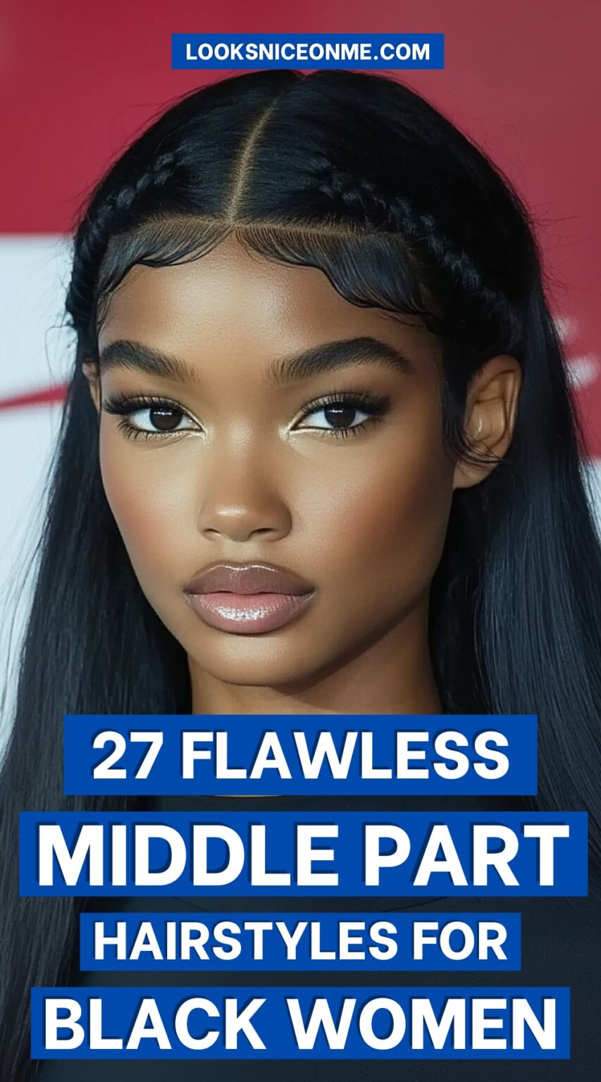 27 Flawless Middle Part Hairstyles for Black Women: Versatile Ideas for ...