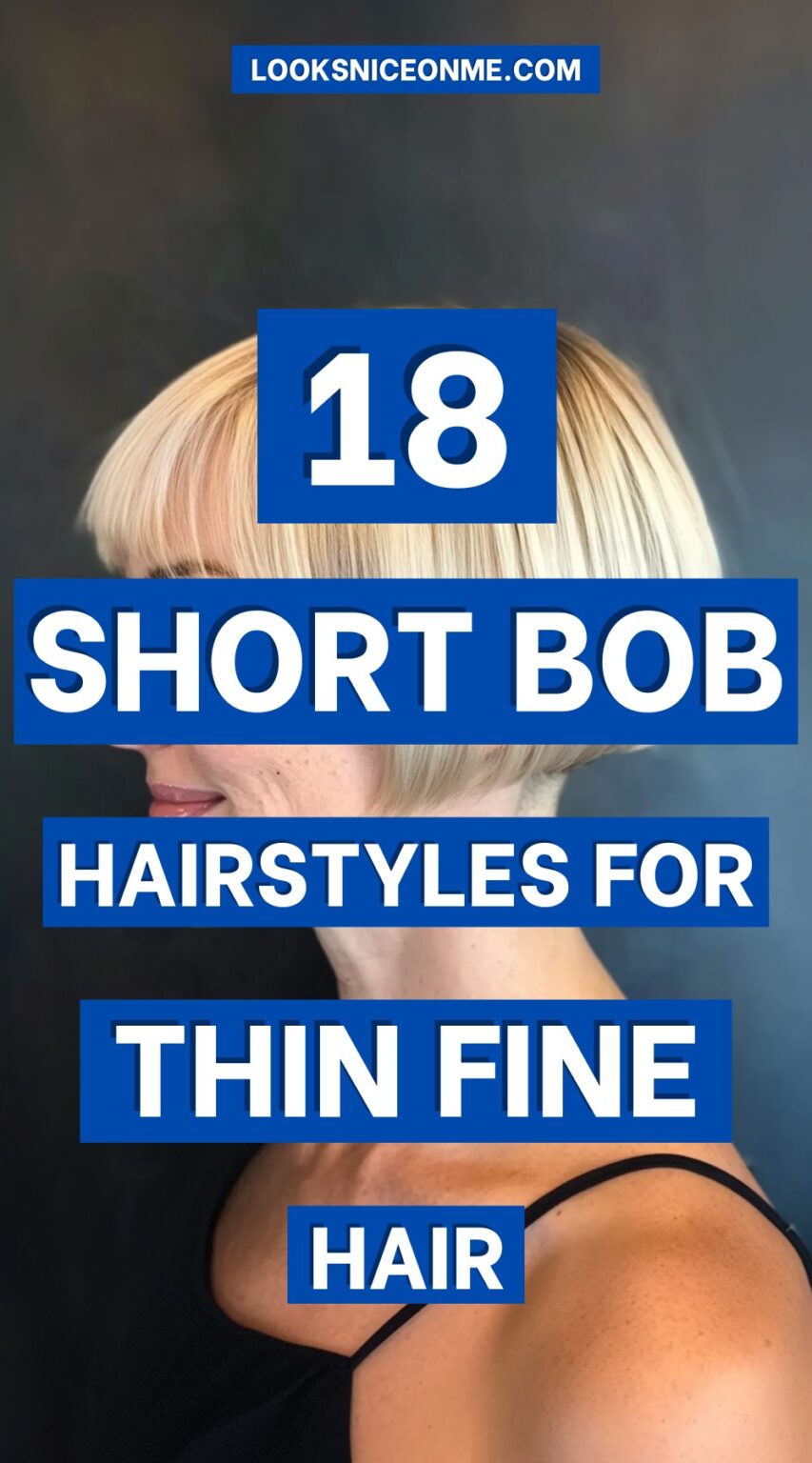 18 Short Bob Hairstyles for Thin Fine Hair: Volume-Boosting Ideas That ...